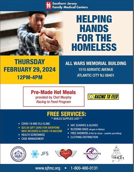 Atlantic City event offers help for homeless - Breaking AC