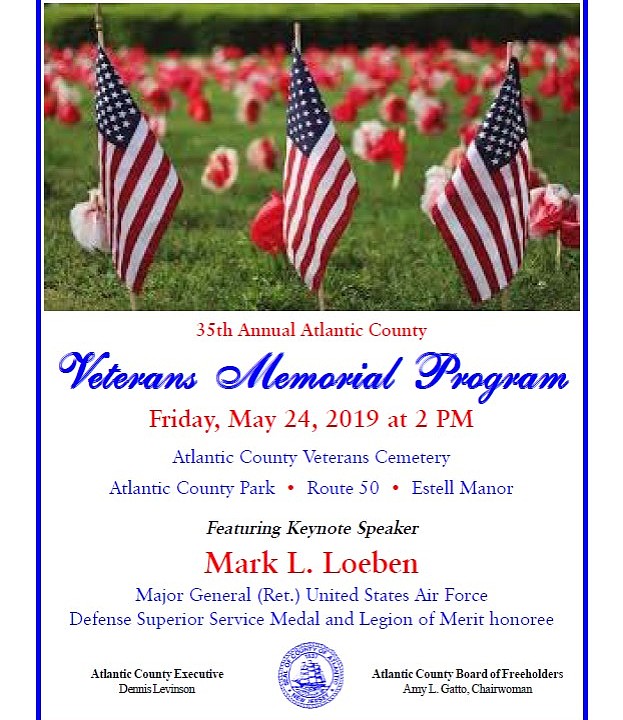 Atlantic County to honor its fallen veterans, Friday, May 24 - DownBeach