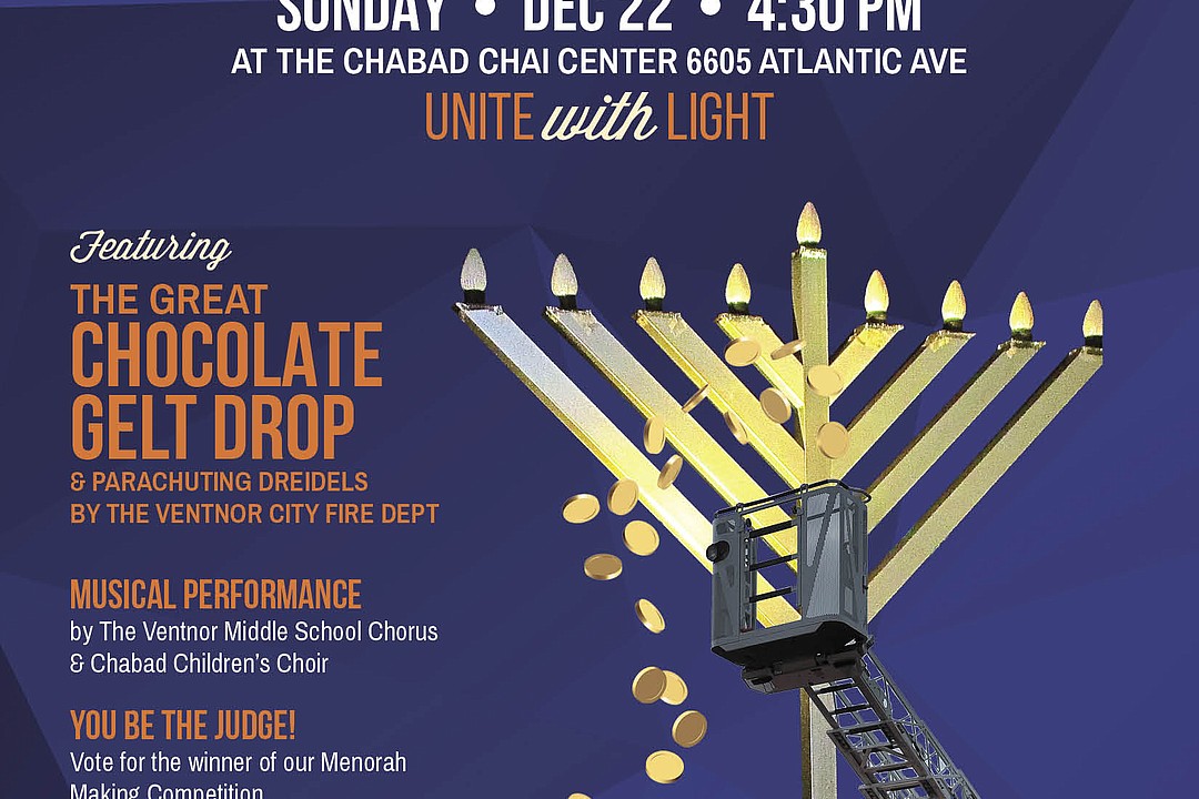 Ventnor Shul to conduct Menorah Lighting Sunday evening - DownBeach