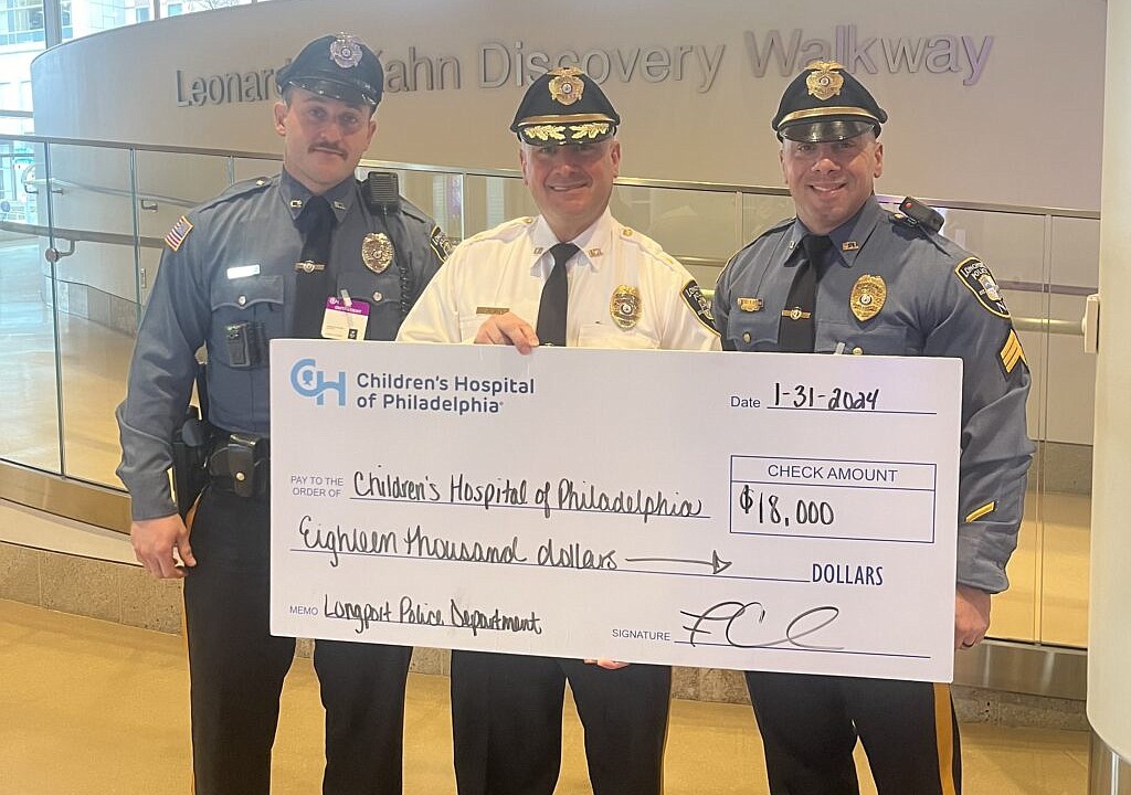 Longport Police Department donates $18,000 to Children's Hospital of ...