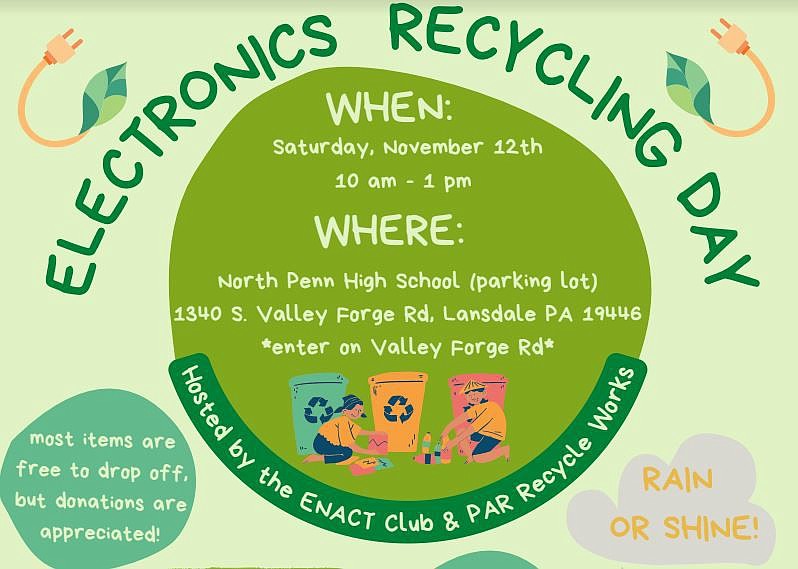 Electronics Recycling Event Set for NPHS Lot Next Month - North Penn Now