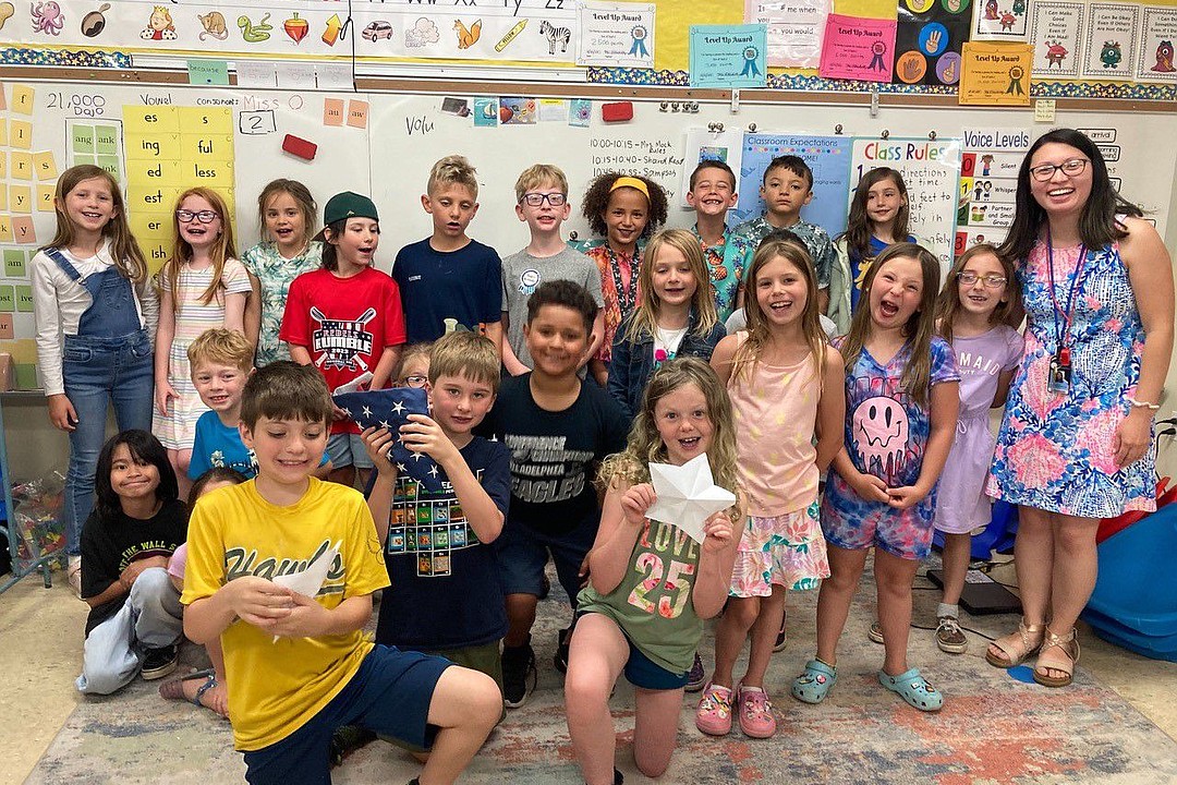 Area Elementary Students Celebrate Early Flag Day with Help of ...
