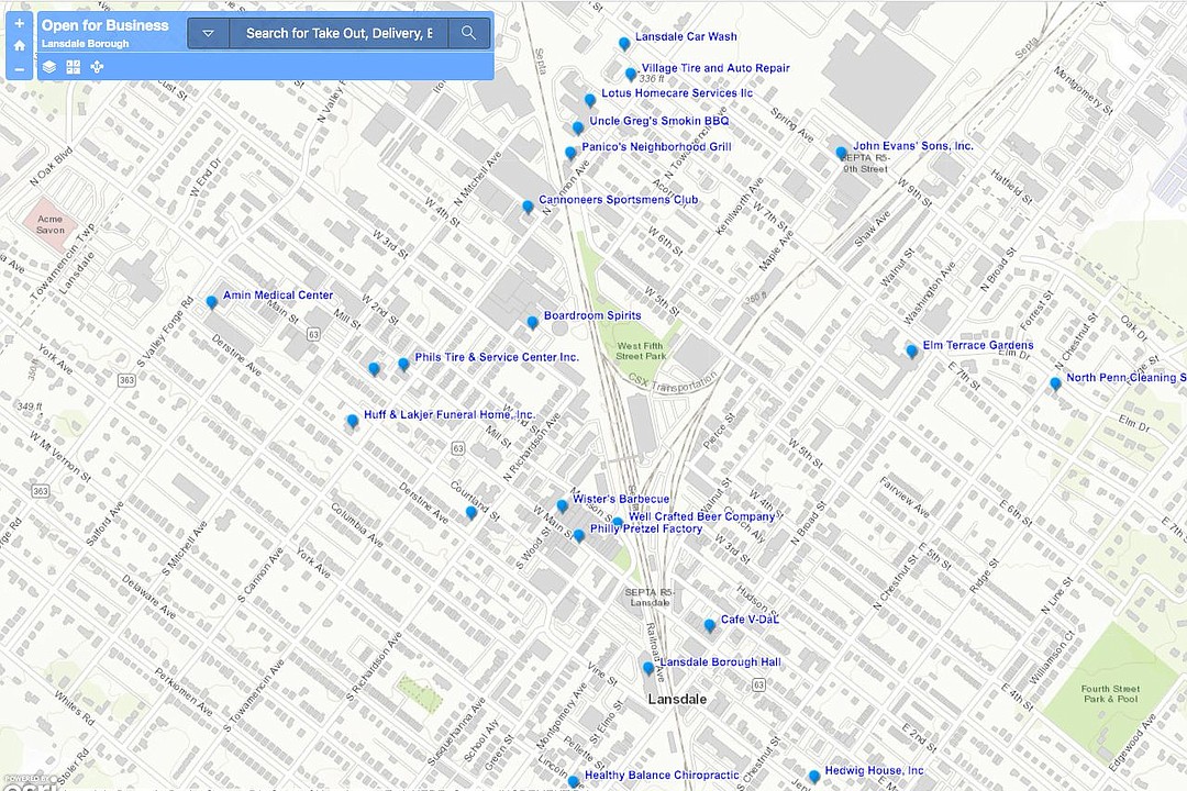 Lansdale Borough Map Project Connects Public, Essential Businesses ...