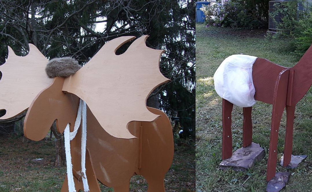 Hatfield Landmark ‘Nacho the Wooden Moose’ Welcomes New Calf ‘Salsa’ to ...
