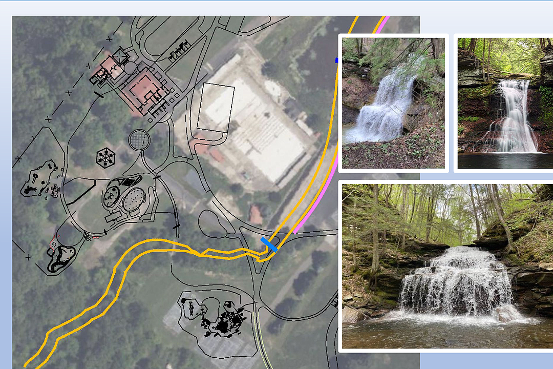 Concept designs for Mermaid Park stream realignment includes cascading ...