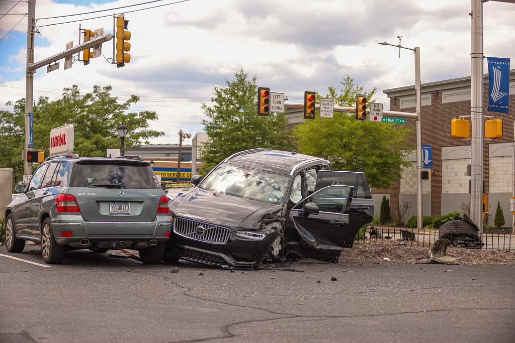 Volvo sustains severe damage in crash in Lansdale Monday afternoon ...