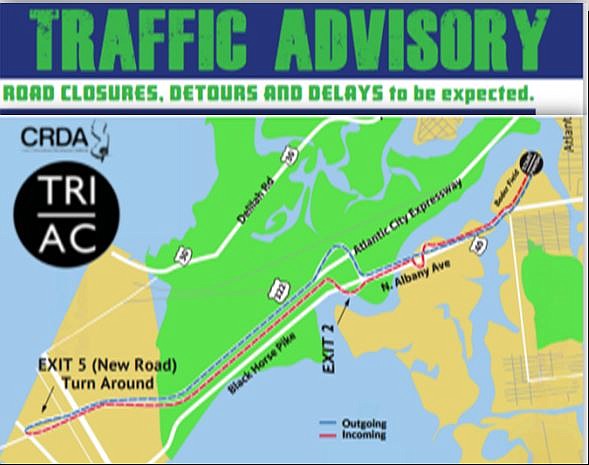 Traffic advisory issued ahead of Atlantic City Triathlon - Breaking AC