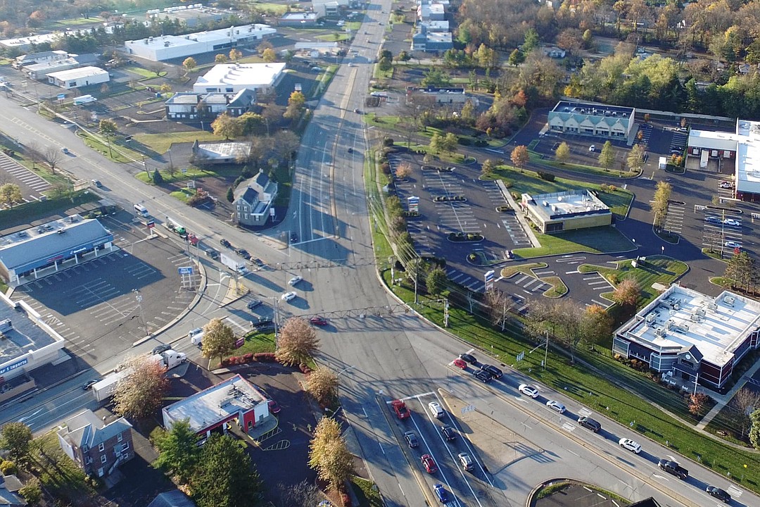 Trucks banned from turning right onto Route 202 at Five Points until ...