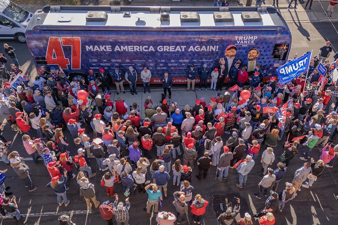 PHOTOS: Team Trump Bus Tour rallies Lansdale Republicans Saturday ahead ...