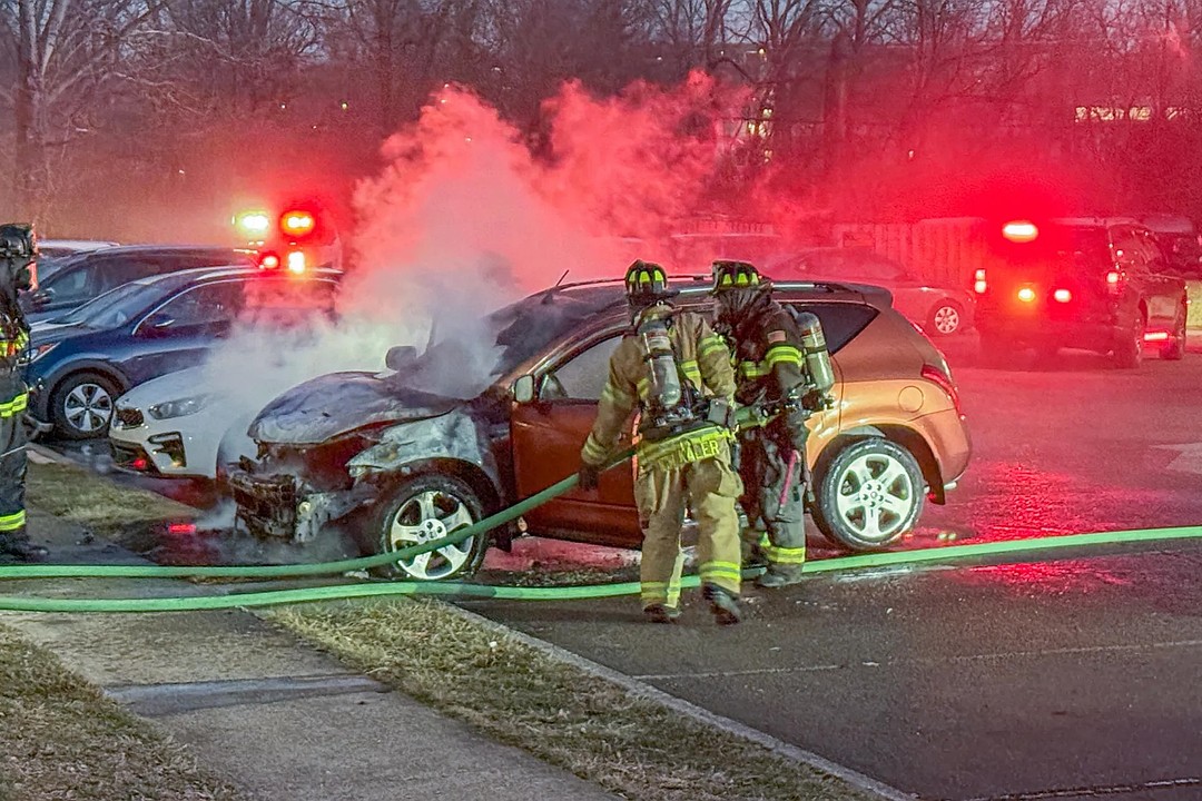 Vehicle fire requires first responders to extinguish flames in Upper ...