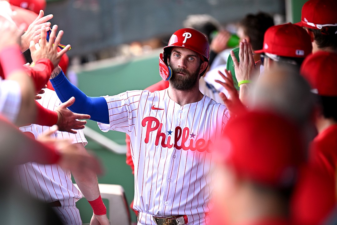 Bryce Harper arrives at camp; talks batting order, DHing and contract ...