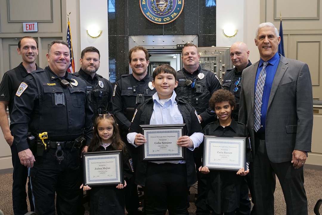 WATCH: Guth Elementary students escorted during inaugural Perkasie ...