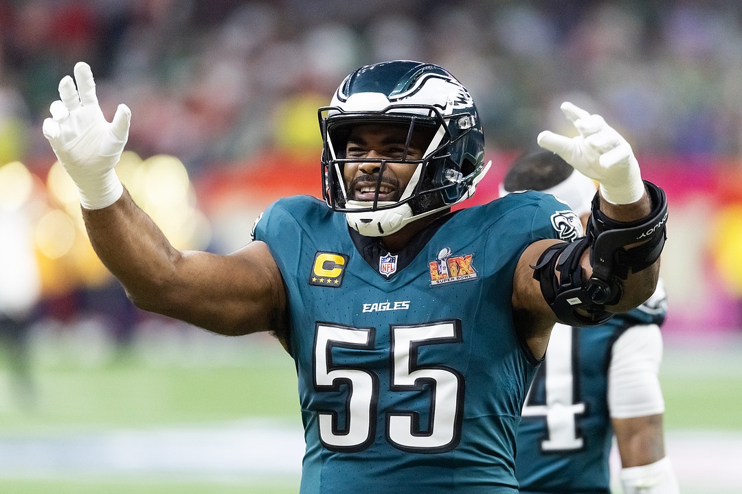 Derrick Gunn says Brandon Graham re-tore his triceps in Super Bowl - On ...