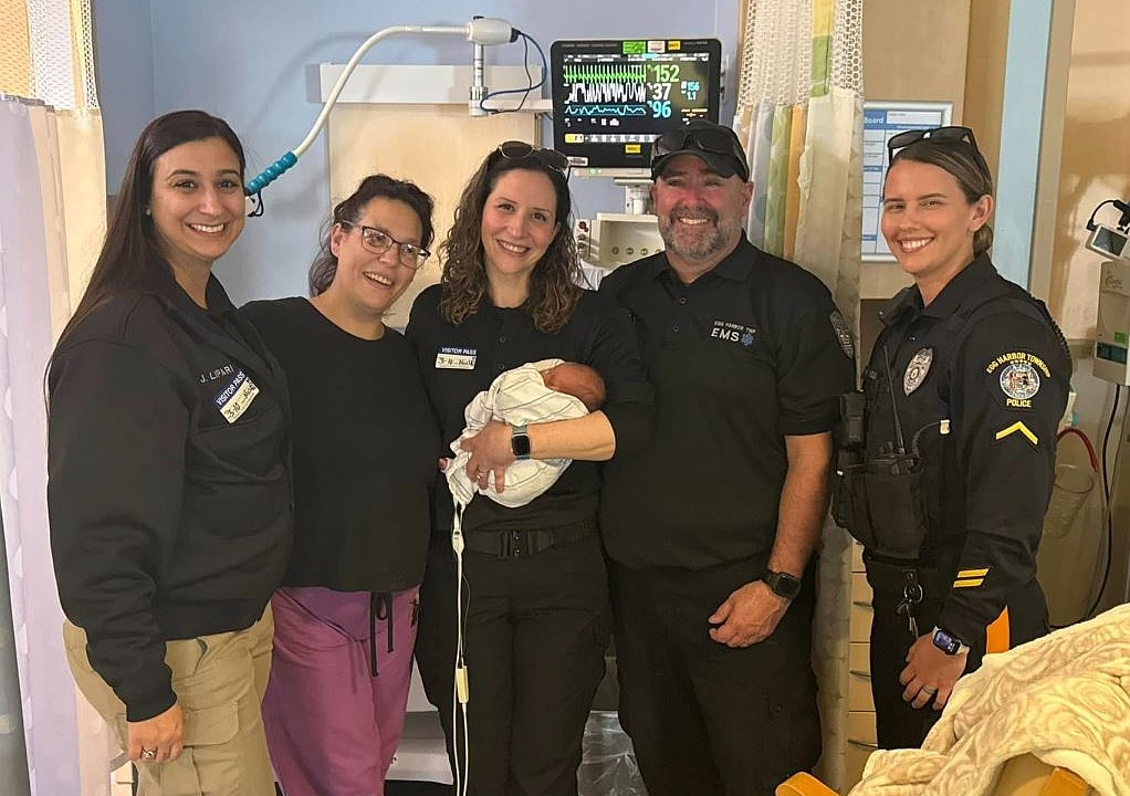 EHT first-responders get to visit baby and mom after special delivery - DownBeach