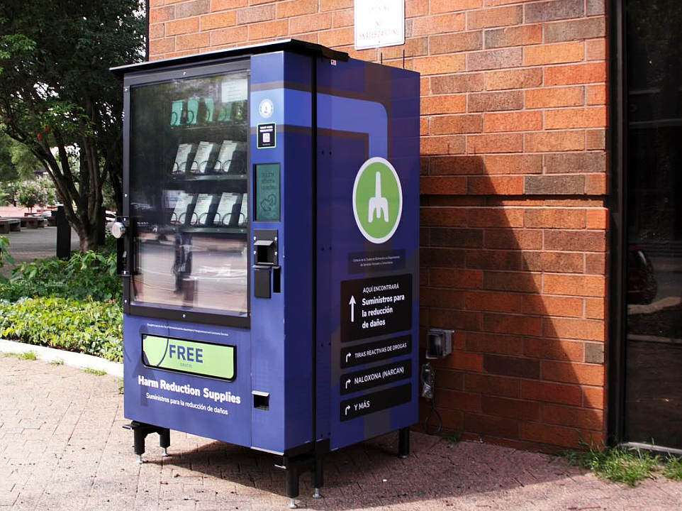 Officials approve vending machine for free health and harm reduction ...