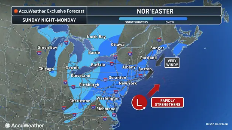 Nor’easter expected to bring snow, strong winds to region - North Penn Now