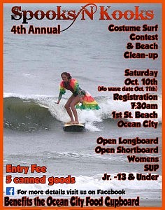 Saturday's Spooks N Kooks Surf Contest Moves to 8th Street - OCNJ Daily