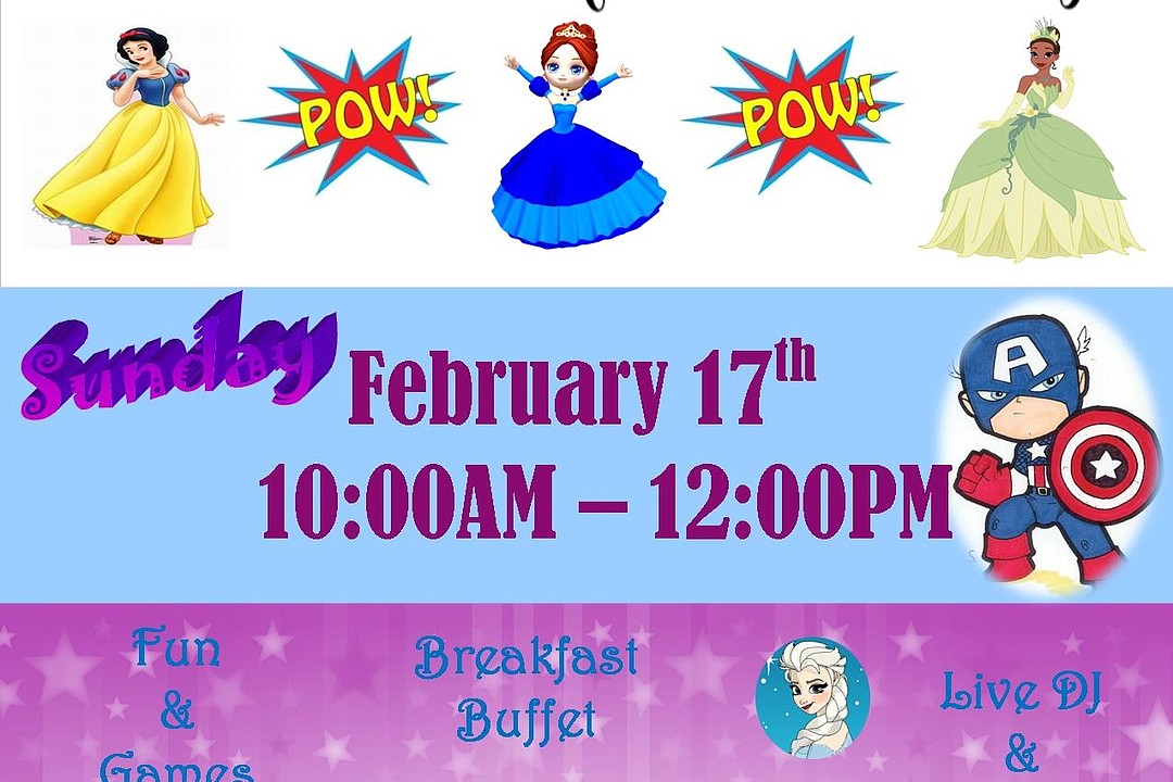 Party With Princesses and Superheroes at the Flanders Hotel on Sunday ...