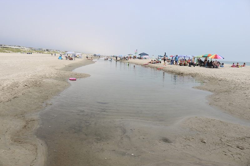 Water-Filled Gully Forms on Beach in Sea Isle - SeaIsle News