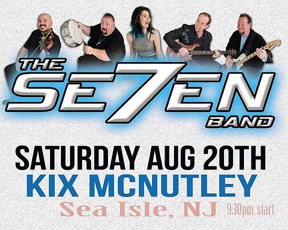 The Seven Band Hits the Sage Saturday Nght at Kix McNutley’s in Sea ...