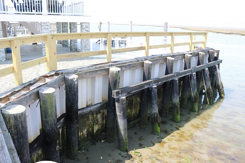 59th Street Fishing Pier Bulkhead Repairs Nearing Completion - SeaIsle News