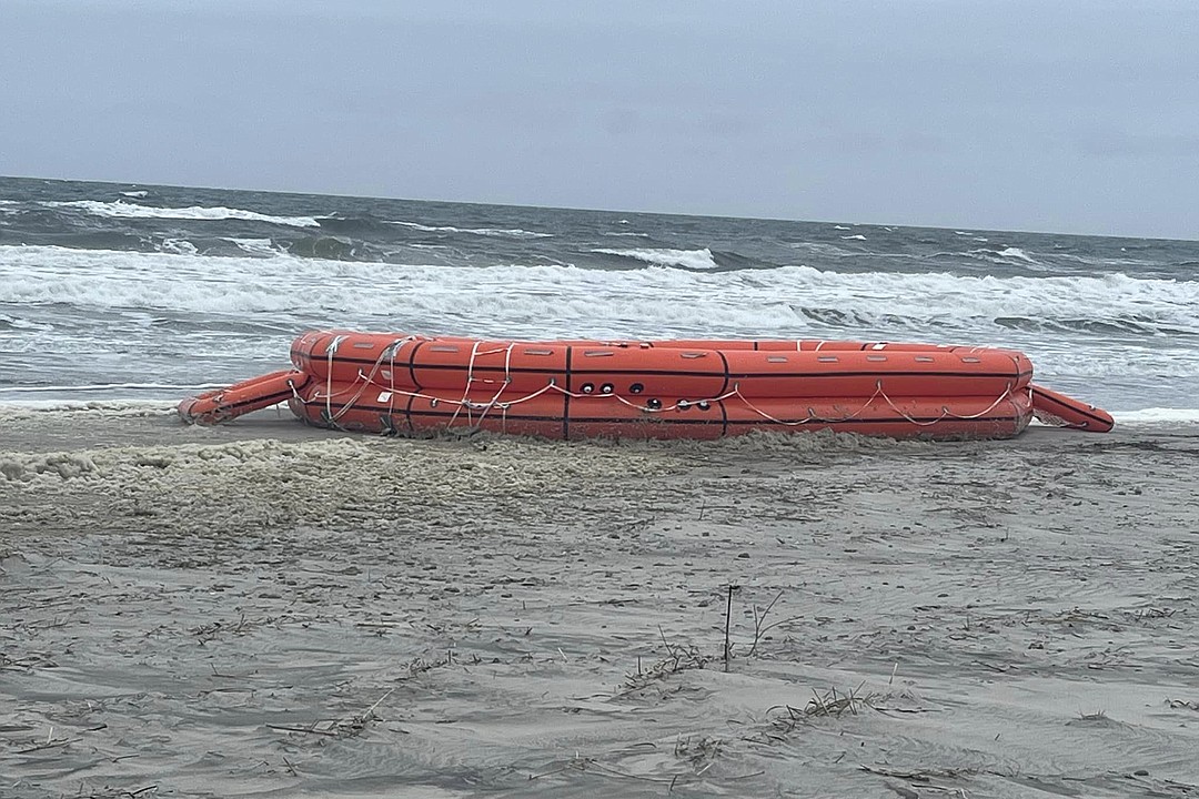 Large Life Raft Washes Ashore in Sea Isle - SeaIsle News